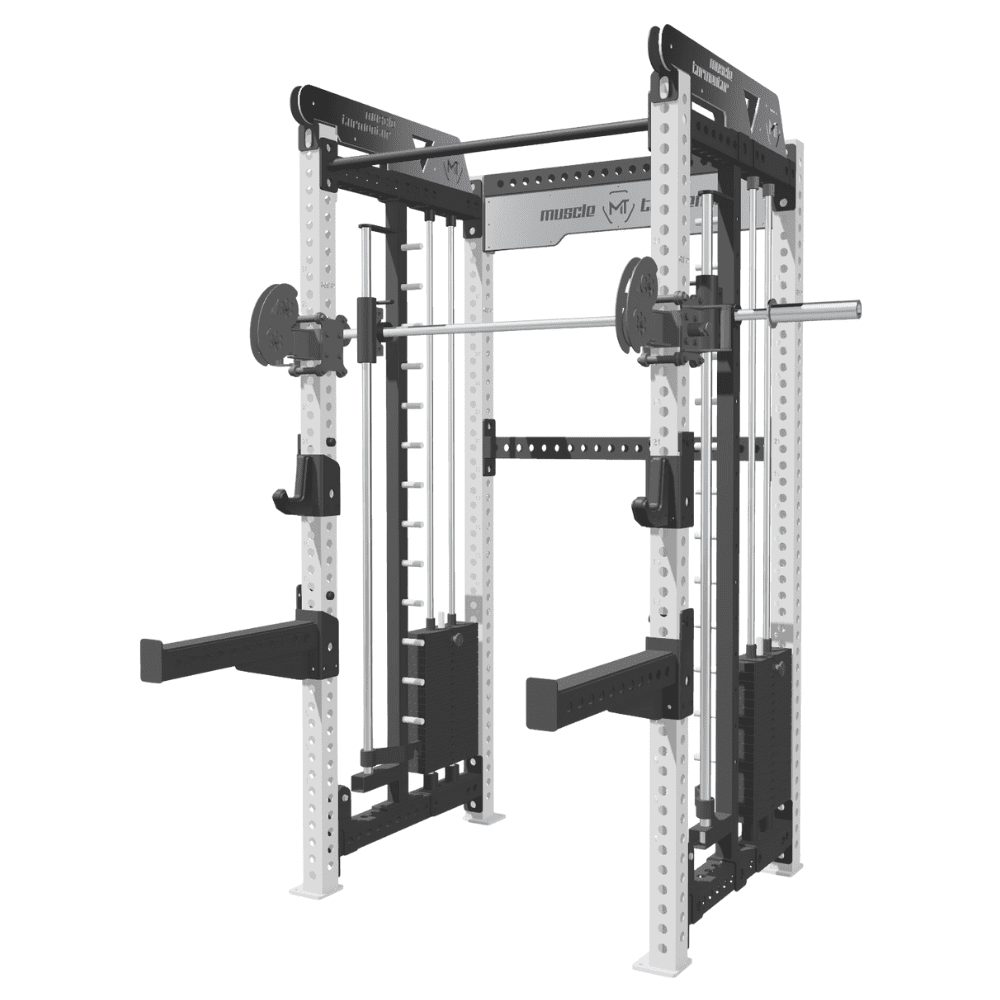 Smith Machine with Movable Pulley – Multi Function Strength Trainer ...
