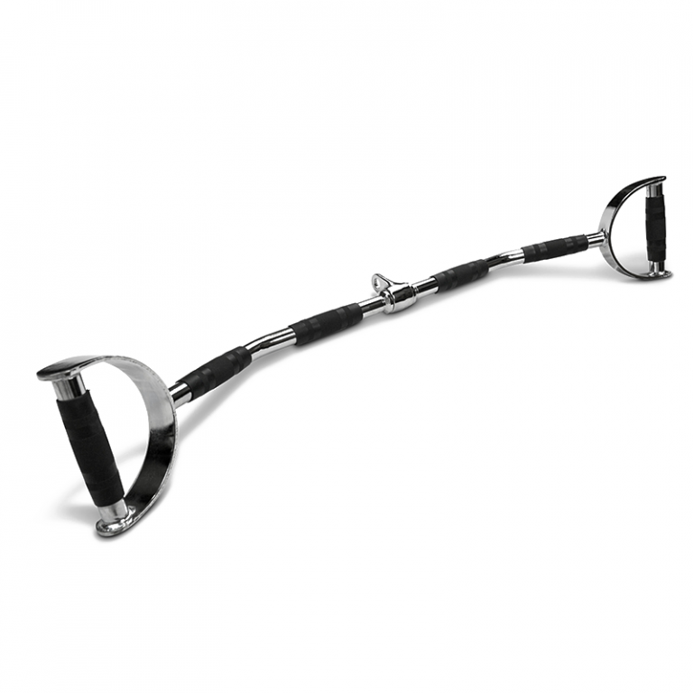 Wide Neutral Grip Pull-Down Rowing Handle Attachment